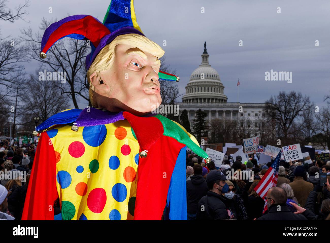 Washington, United States. 05th Feb, 2025. A puppet of Trump in a ...