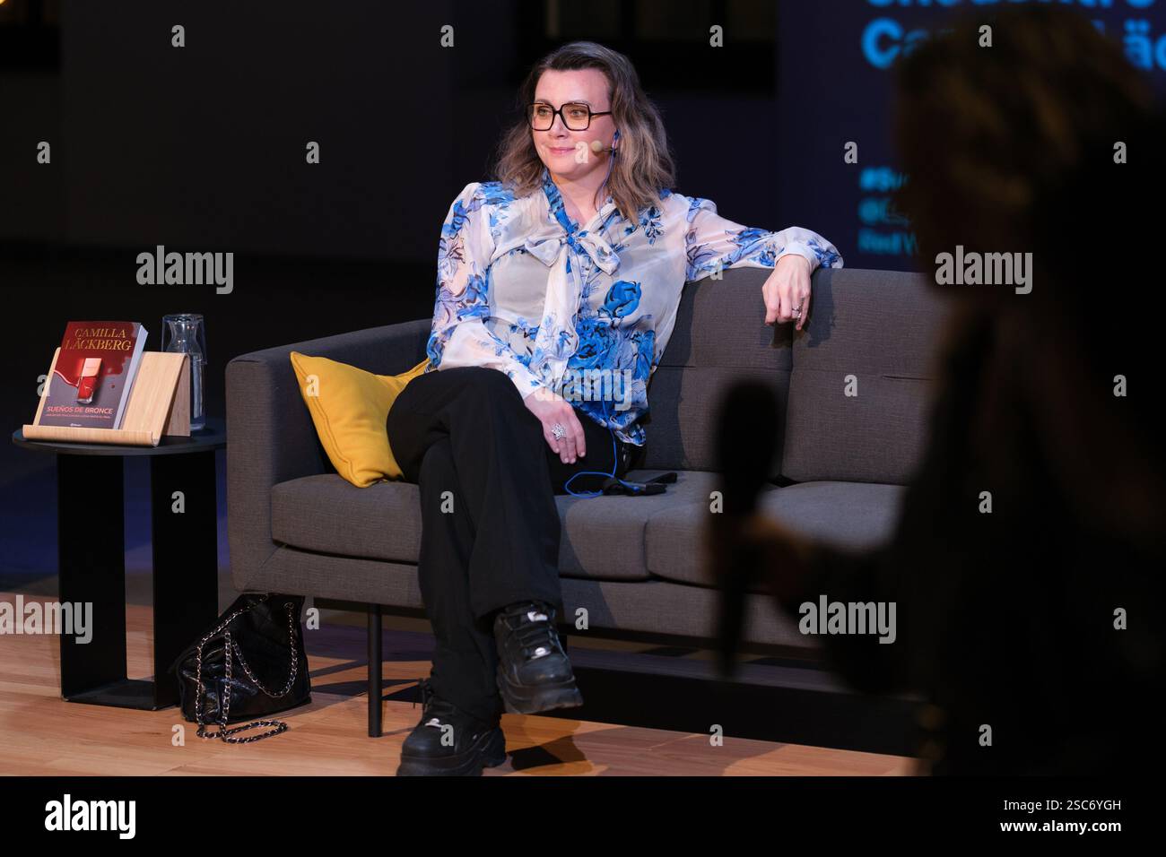 Swedish writer Camilla Lackberg during the presentation of her book ...