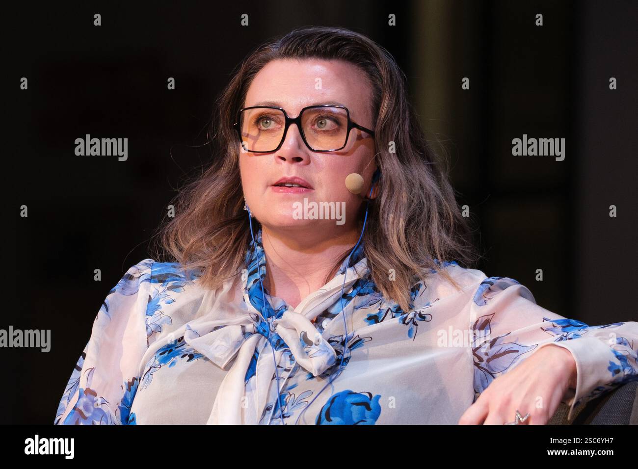 Swedish writer Camilla Lackberg during the presentation of her book ...