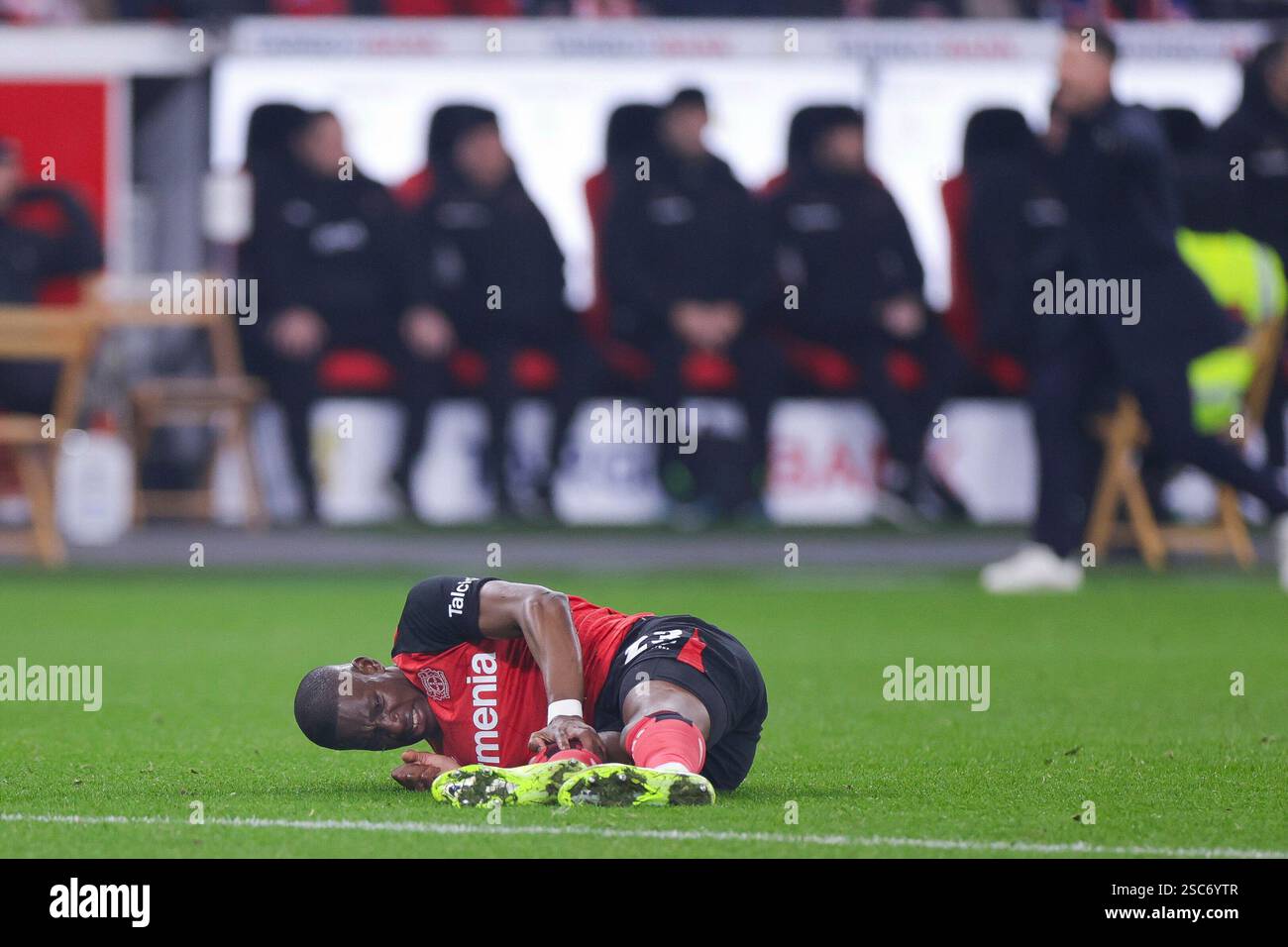 Leverkusen, Deutschland. 05th Feb, 2025. 05.02.2025, Viertelfinale im DFB-Pokal zwischen Bayer ...