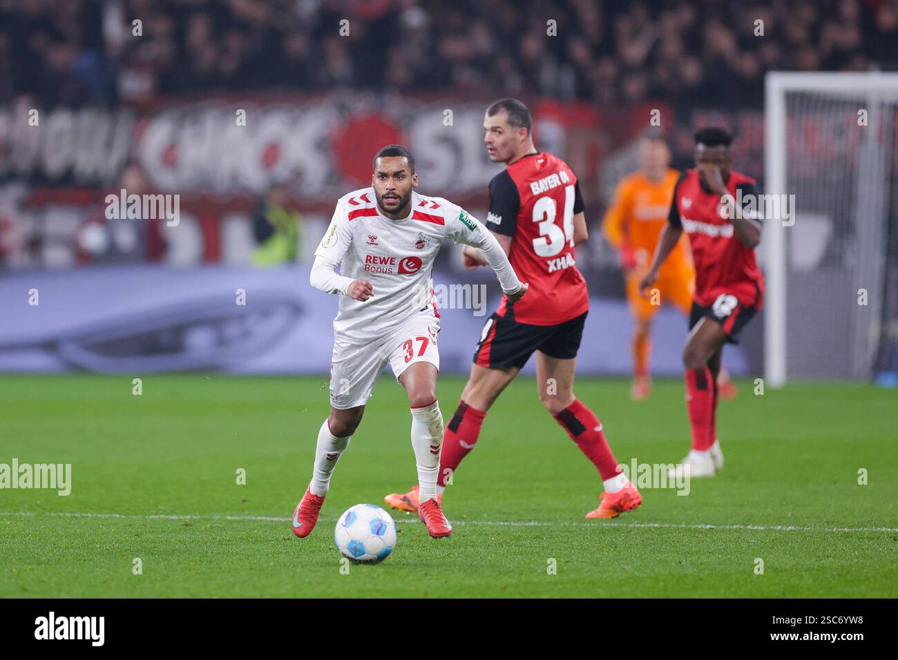 Leverkusen, Deutschland. 05th Feb, 2025. 05.02.2025, Viertelfinale im DFB-Pokal zwischen Bayer ...