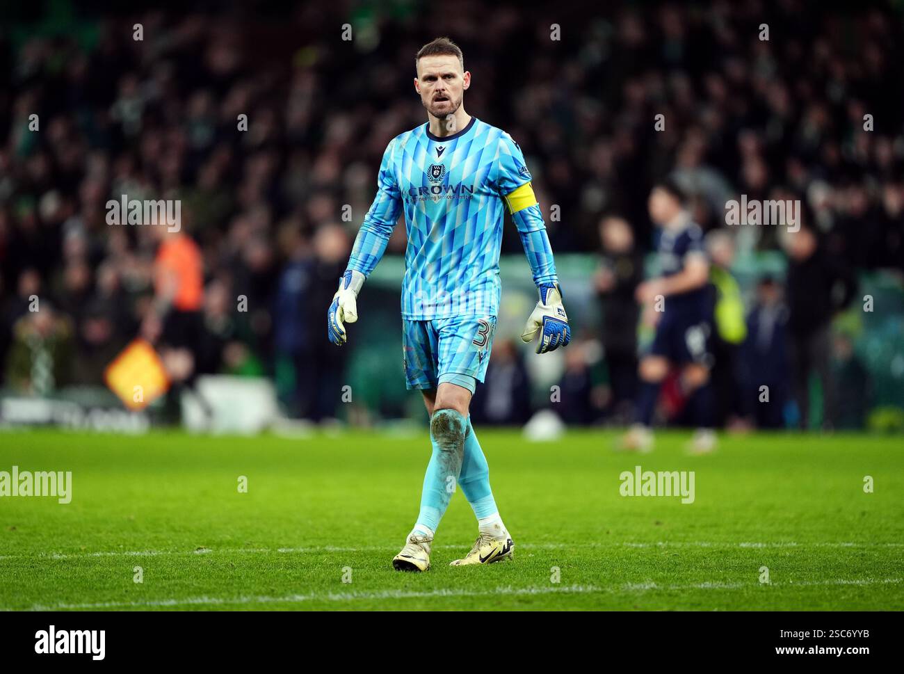 Dundee goalkeeper Trevor Carson after conceding a sixth goal during the ...