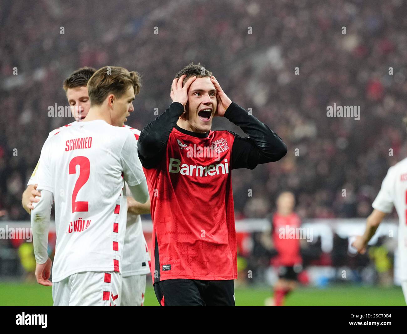 Bay Arena, Leverkusen, Germany. 05th Feb, 2025. Florian Wirtz of Bayer 04 Leverkusen gestures ...