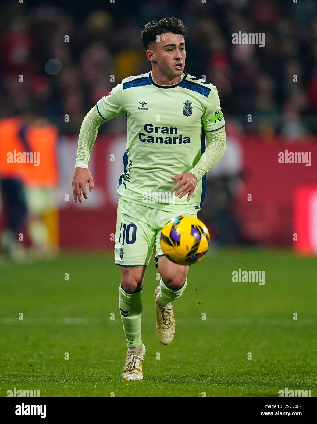 Girona, Spain. 03rd Feb, 2025. Alberto Moleiro of UD Las Palmas during ...