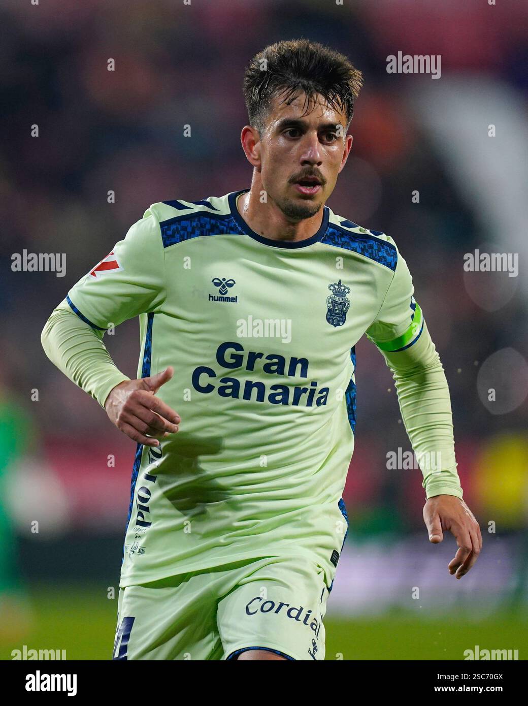 Manu Fuster of UD Las Palmas during the La Liga EA Sports match between ...