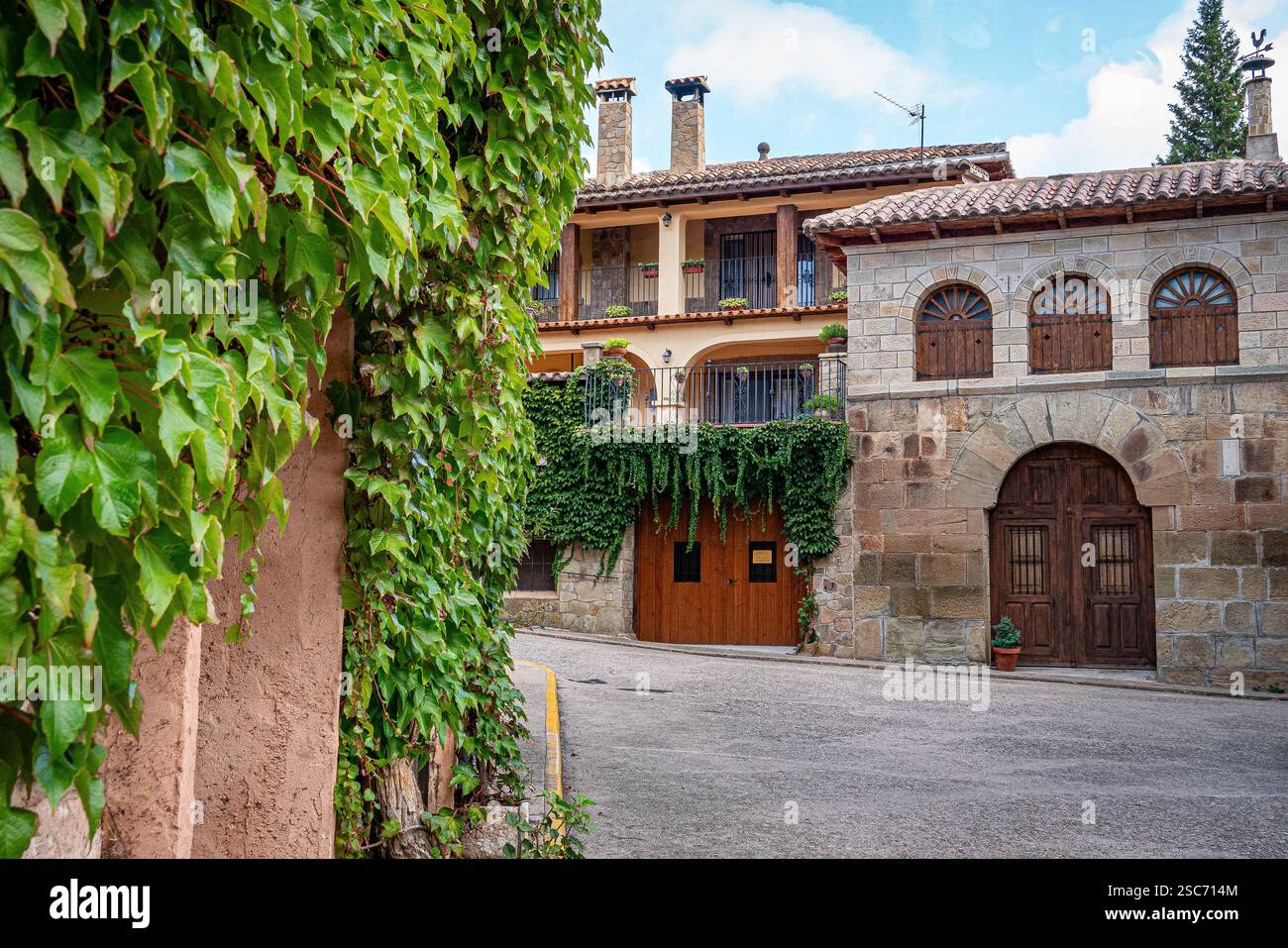 Architecture of Cabra de Mora. Teruel. Spain Stock Photo - Alamy