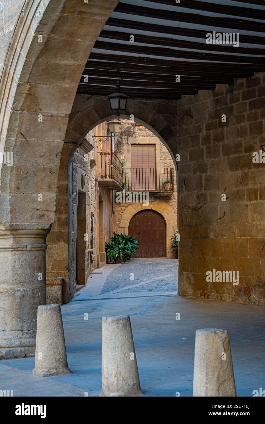 Architecture of Calaceite. Teruel. Spain Stock Photo - Alamy