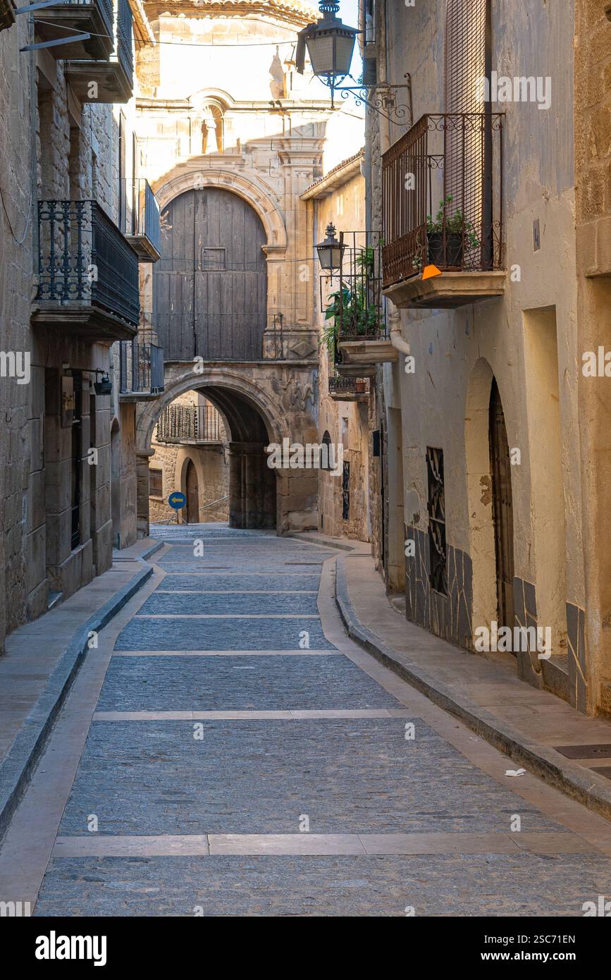 Architecture of Calaceite. Teruel. Spain Stock Photo - Alamy