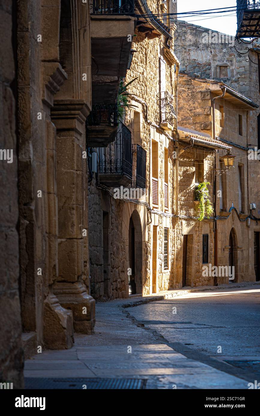 Architecture of Calaceite. Teruel. Spain Stock Photo - Alamy