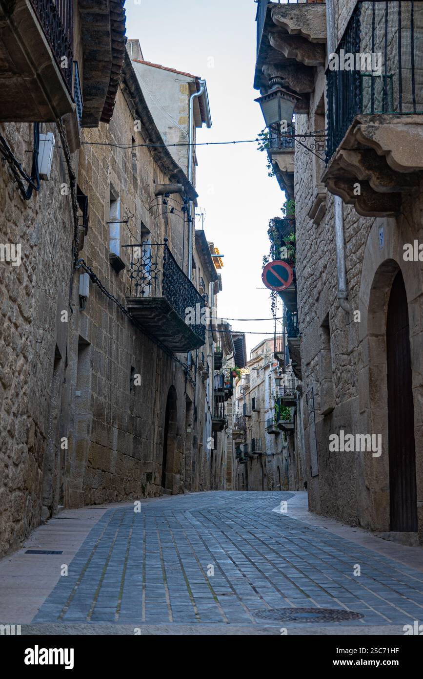 Architecture of Calaceite. Teruel. Spain Stock Photo - Alamy