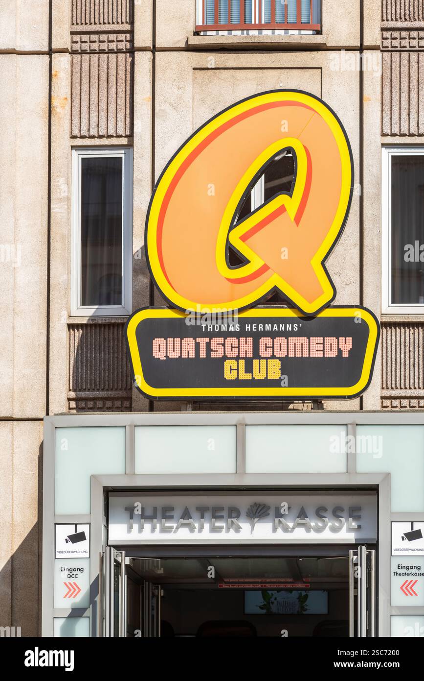 Quatsch comedy club sign hi-res stock photography and images - Alamy