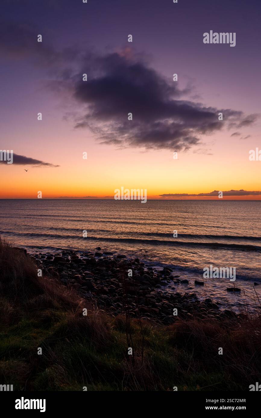 Sunrise on Togston Beach, Druridge Bay Northumberland, 2025 Stock Photo ...