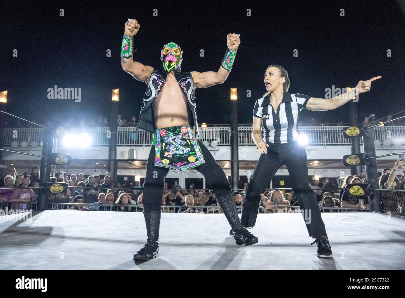 Serpentico is seen during Chris Jericho's Rock 'N' Wrestling Rager at ...
