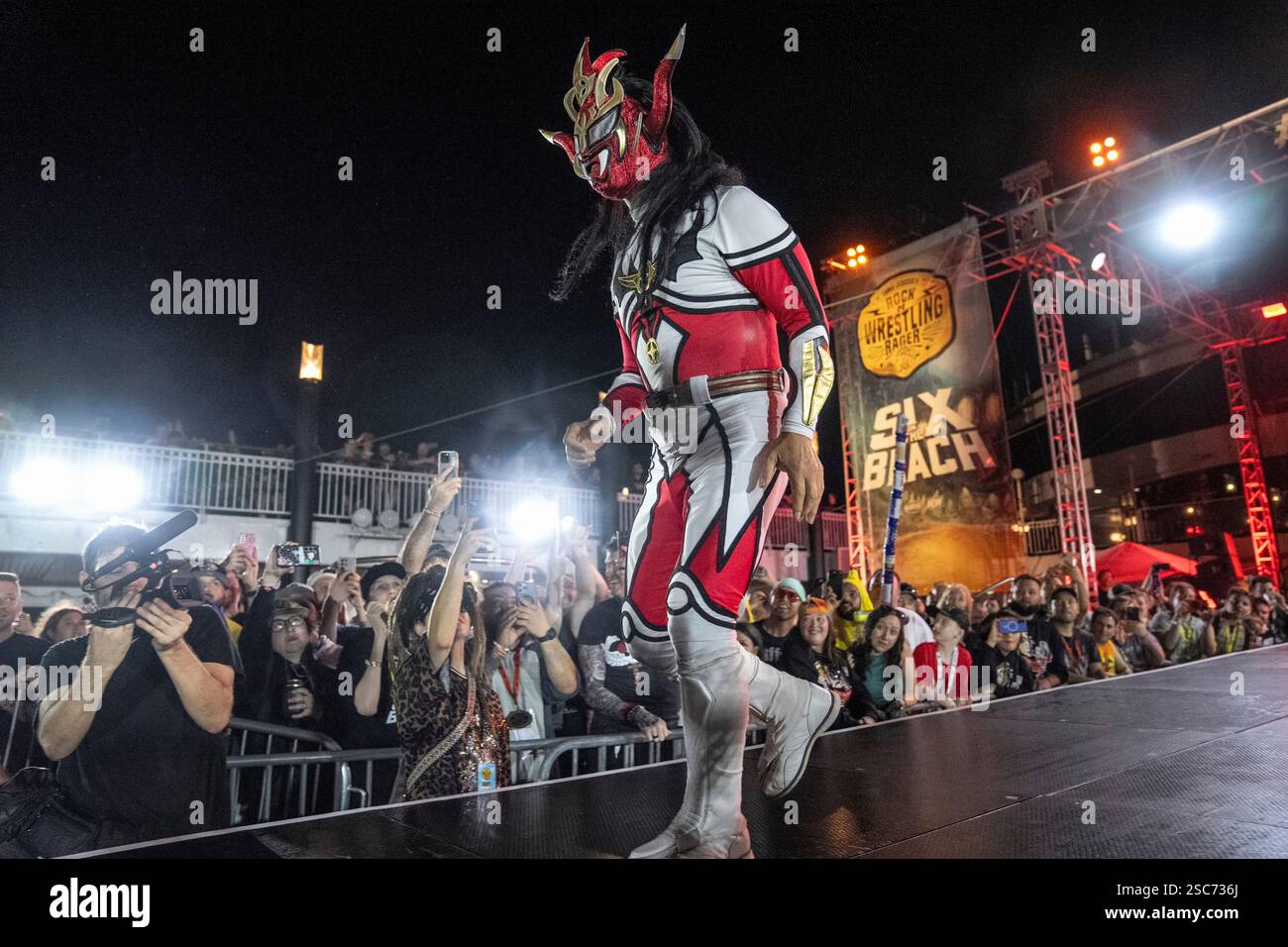 Jushin Thunder Liger is seen during Chris Jericho's Rock 'N' Wrestling ...