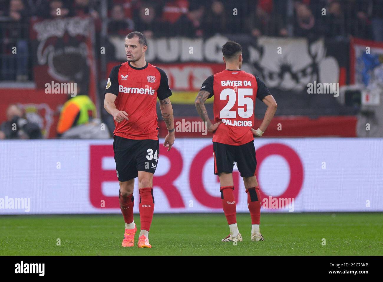 Leverkusen, Deutschland. 05th Feb, 2025. 05.02.2025, Viertelfinale im DFB-Pokal zwischen Bayer ...