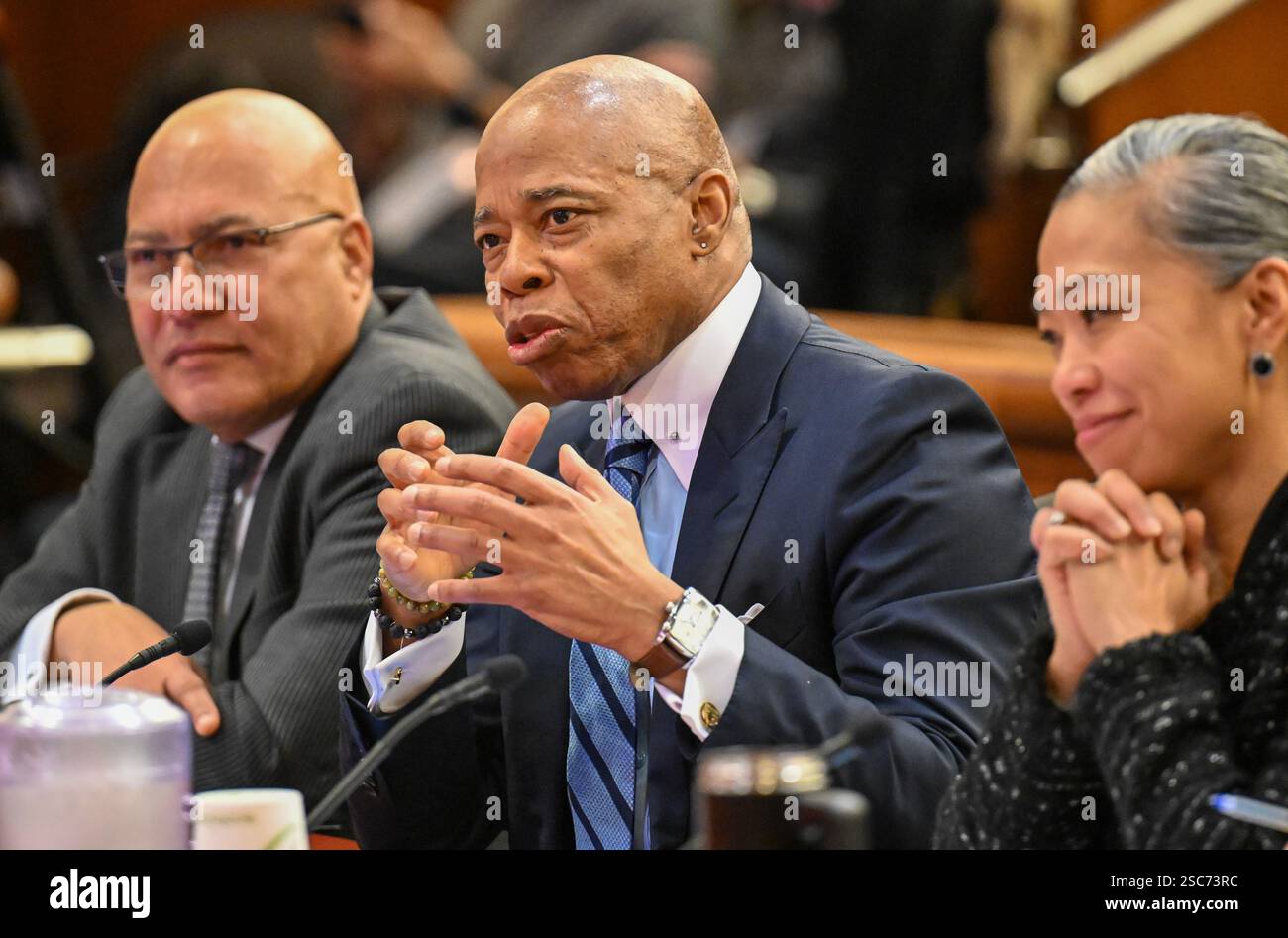 Albany, New York, USA. 4th Feb, 2025. New York City Mayor ERIC ADAMS ...