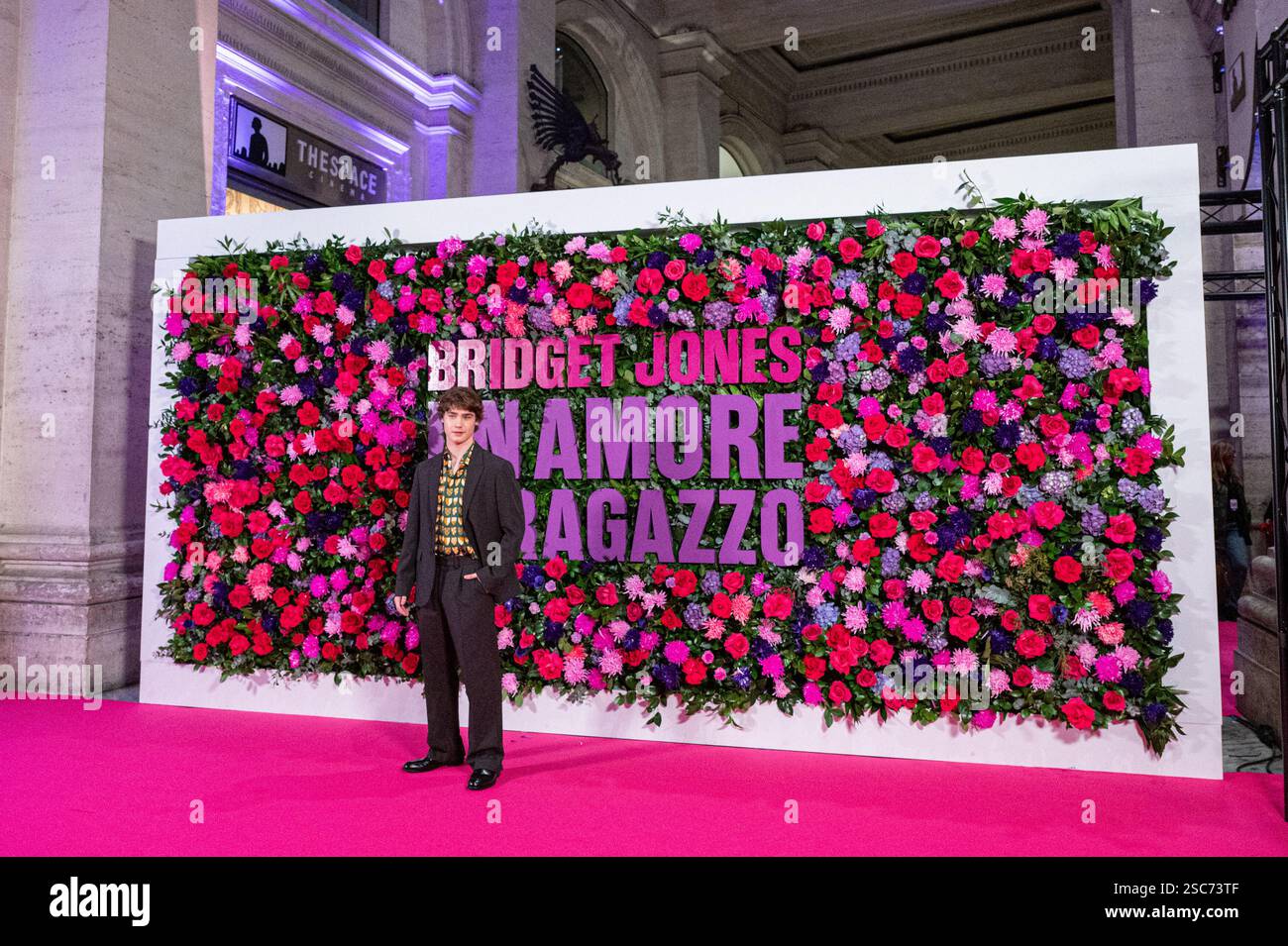 Actor Alessandro Bedetti attends the red carpet event before the ...