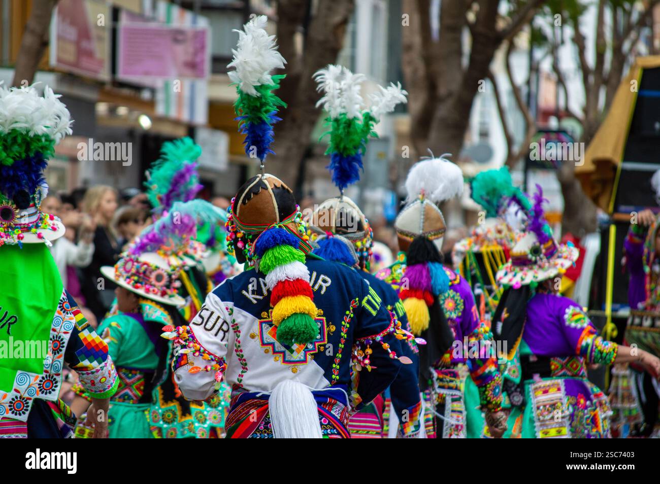 FUENGIROLA, SPAIN - MAY 1, 2024: The inaugural parade on International ...