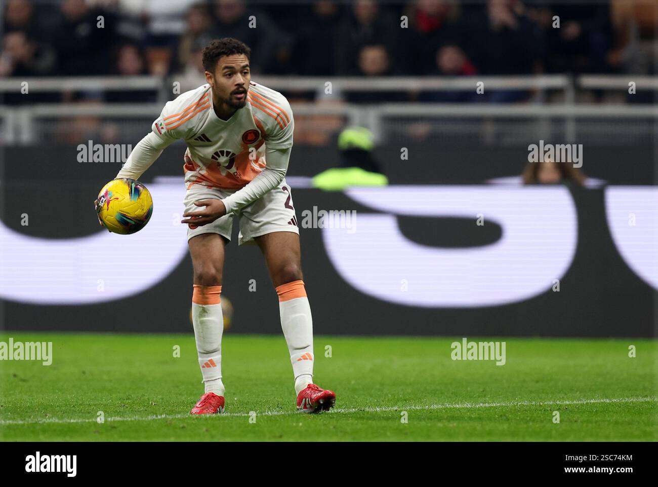 Milano, Italy. 05th Feb, 2025. Devyne Rensch of As Roma in action ...