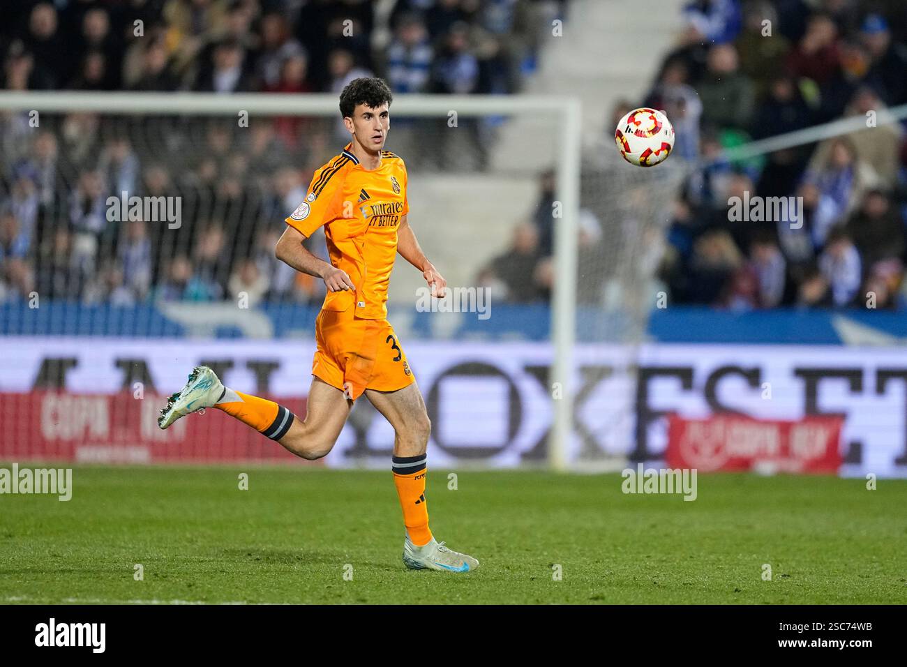 Jacobo Ramon of Real Madrid in action during the Copa del Rey Quarter ...