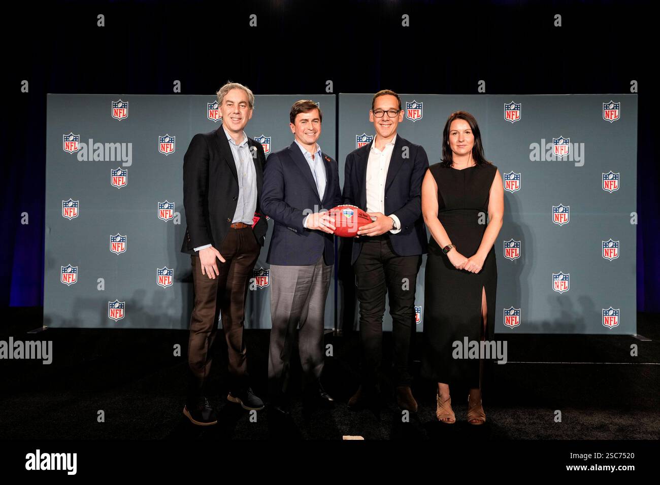 (Left to right) Kevin Demoff, President, LA Rams, Peter O'Reilly, EVP International, Major ...