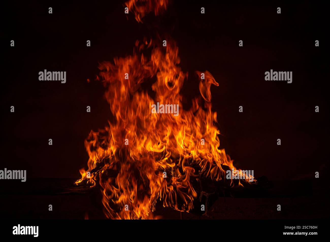 Fire flame texture for banner background. Burning fire lights. Burning ...