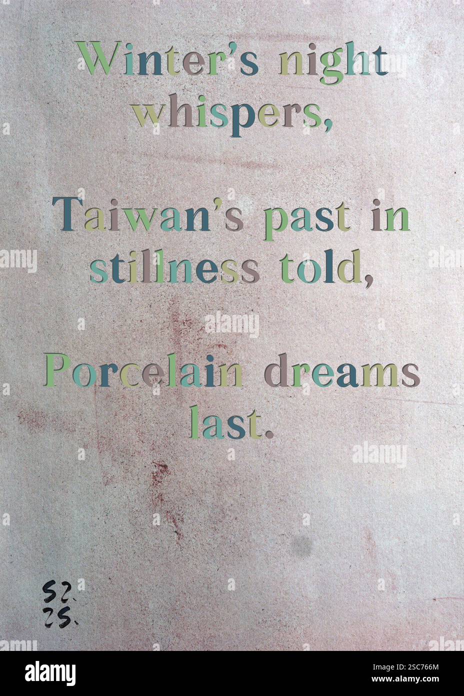 Winter's night whispers, Taiwan's past in stillness told, Porcelain ...