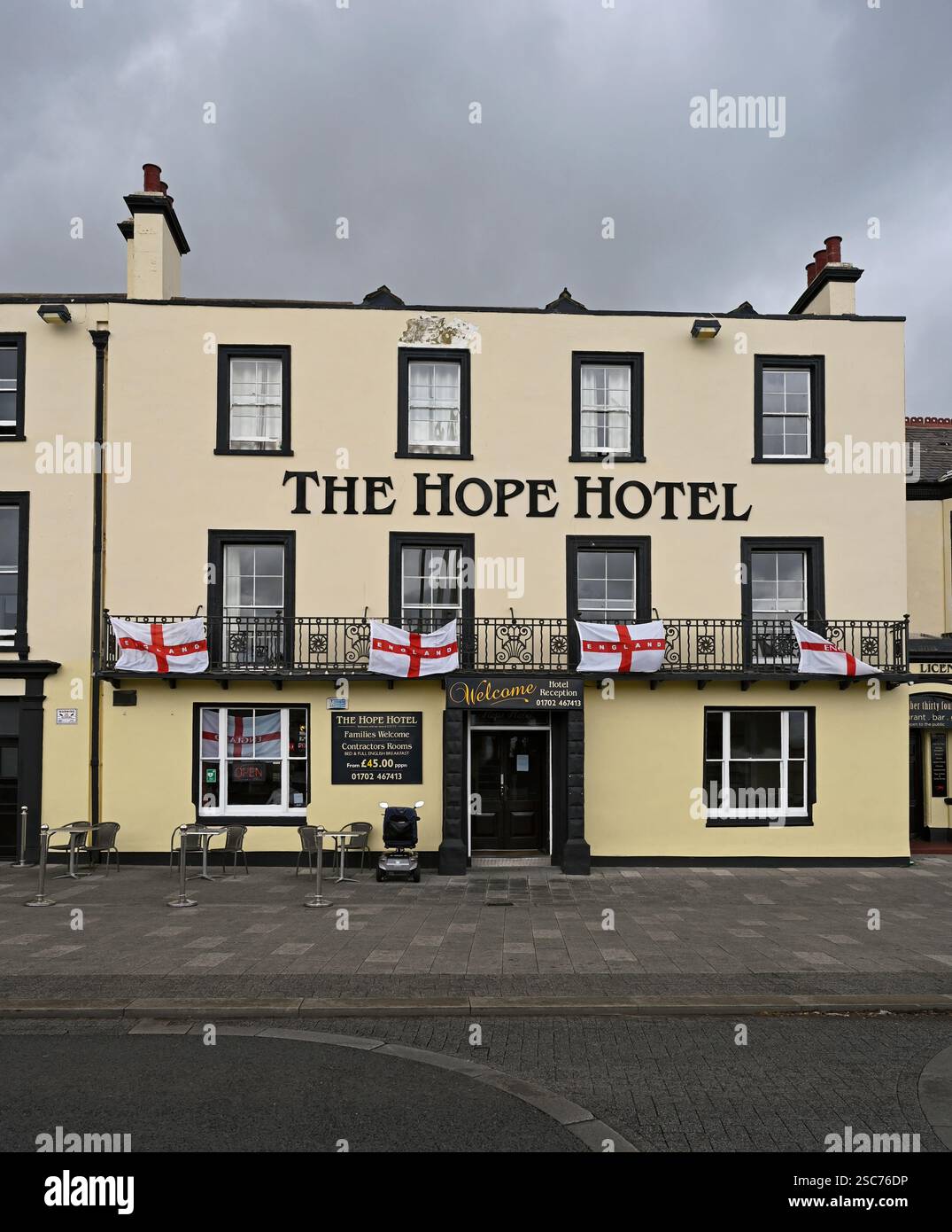 Photograph showing the oldest section of the Hope Hotel on the Eastern ...