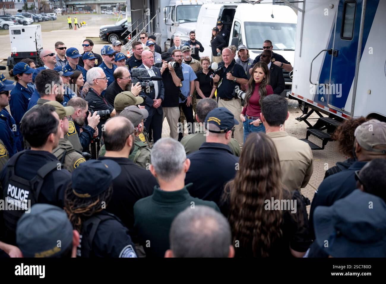 Department of Homeland Security (DHS) Secretary Kristi Noem travels to ...