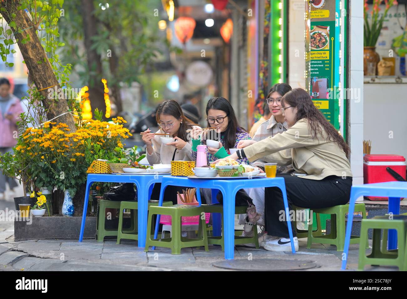 The vibrant life in Hanoi, capital of Vietnam VN Stock Photo - Alamy