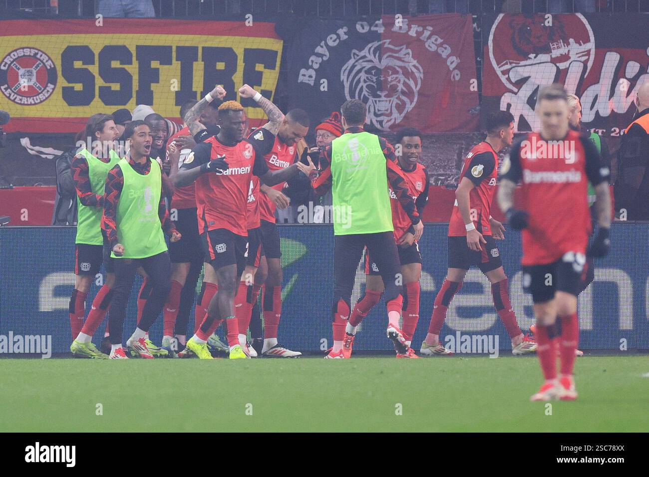 Leverkusen, Deutschland. 05th Feb, 2025. 05.02.2025, Viertelfinale im DFB-Pokal zwischen Bayer ...