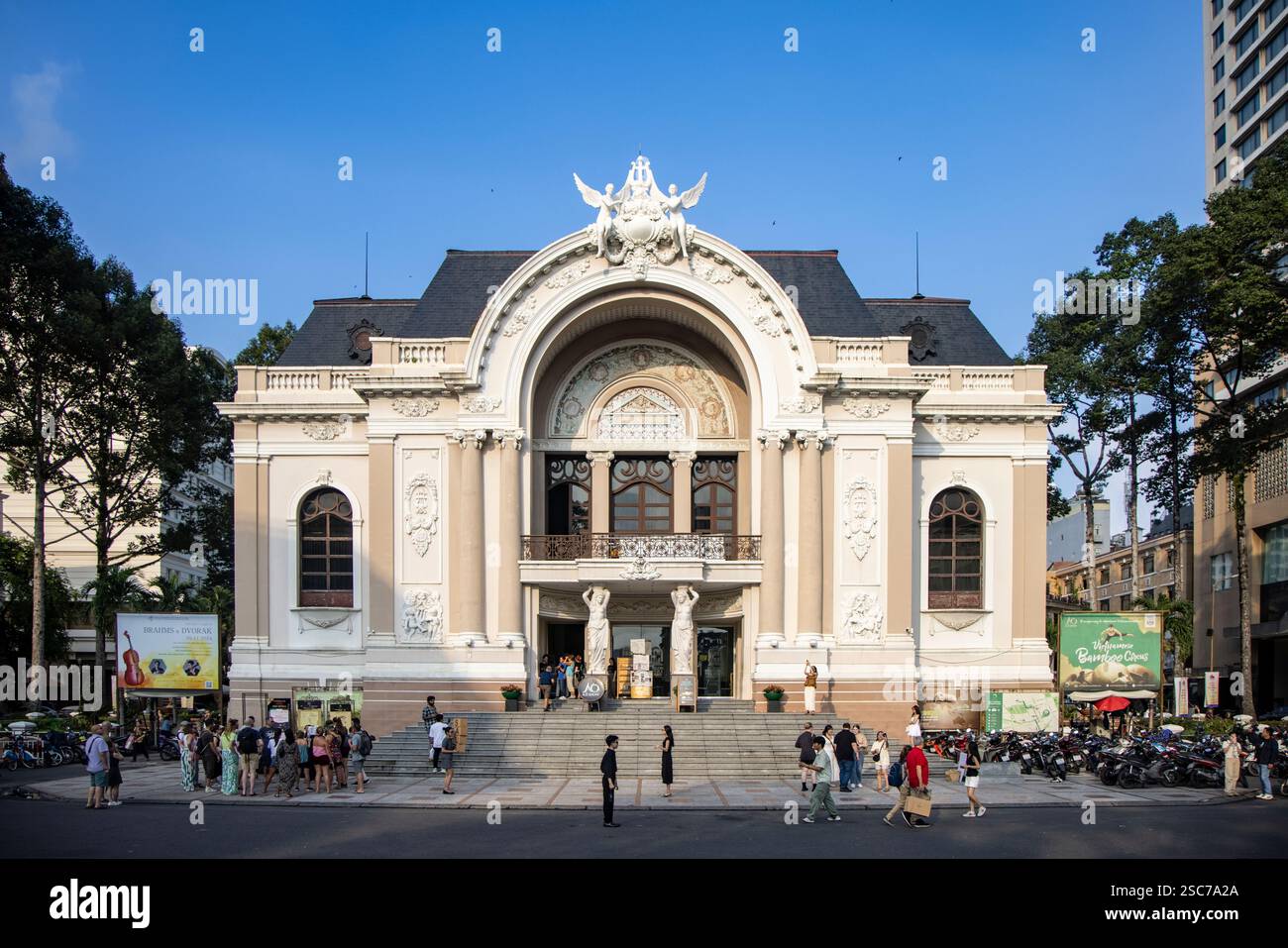 Exterior view of the Ho Chi Minh City Opera House (Saigon Opera House), Ho Chi Minh City ...
