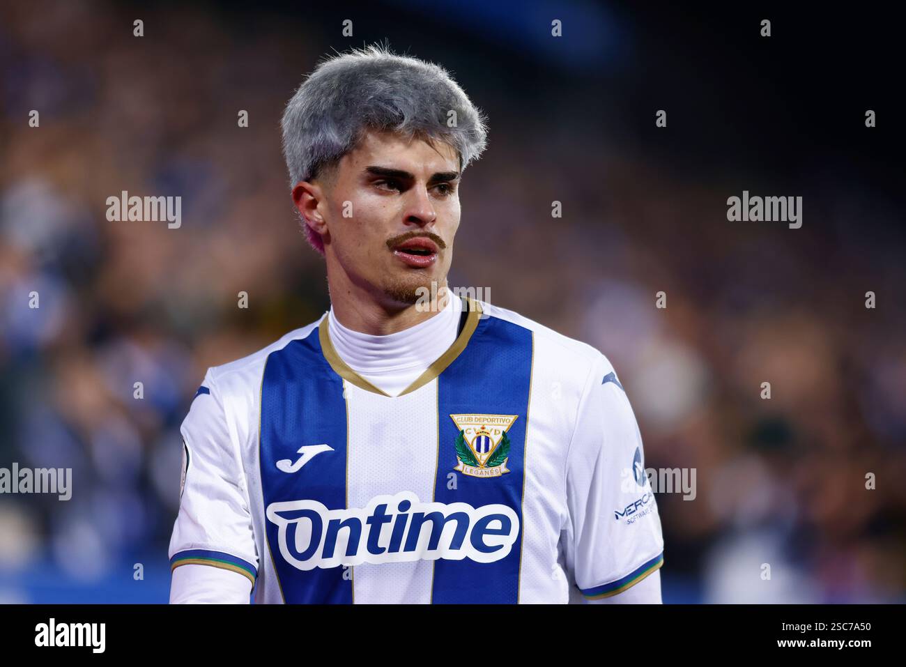 Juan Cruz of CD Leganes looks on during the Copa del Rey Quarter Final ...
