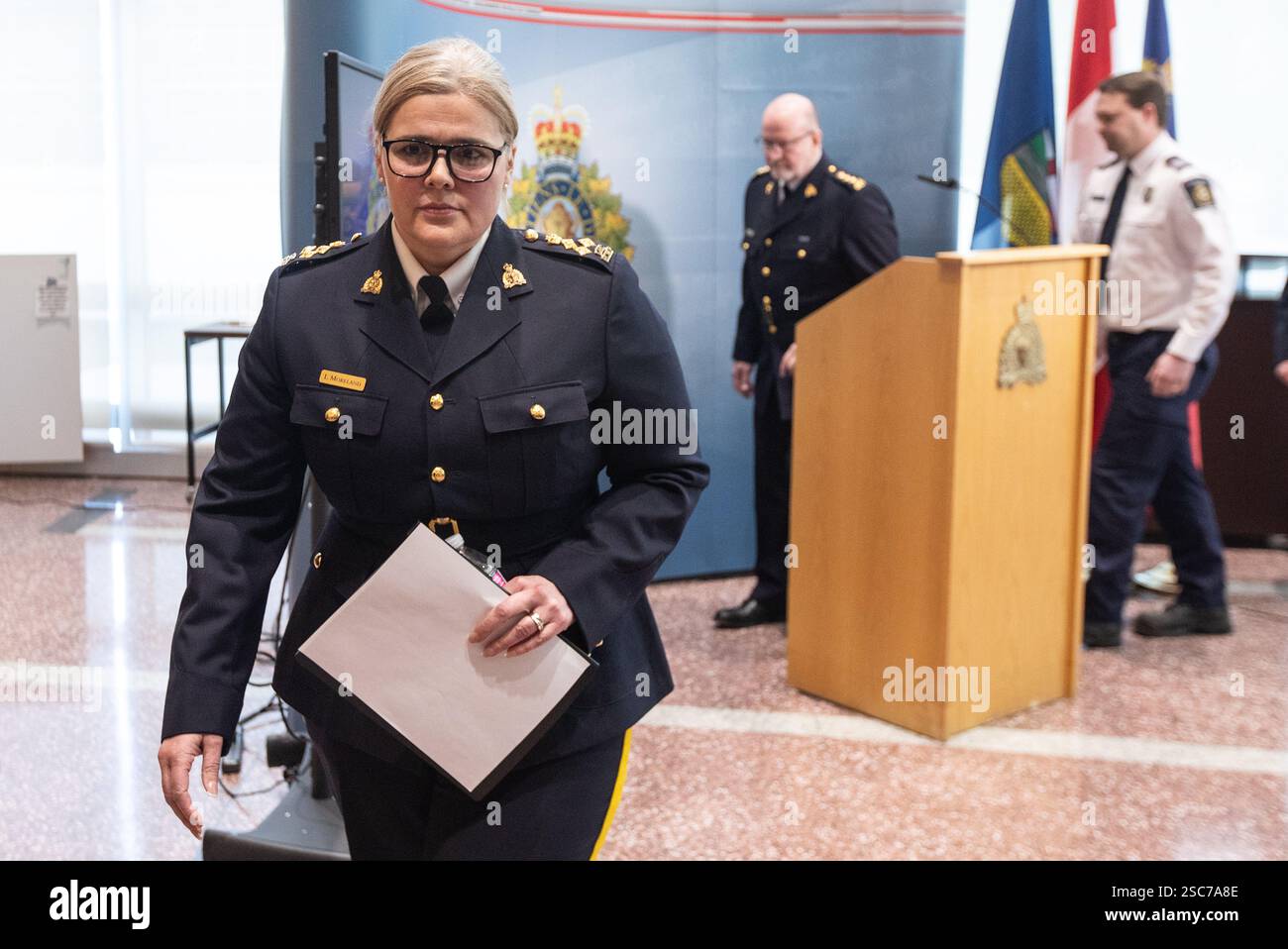 Edmonton, Canada. 05th Feb, 2025. Assistant Commissioner Lisa Moreland ...