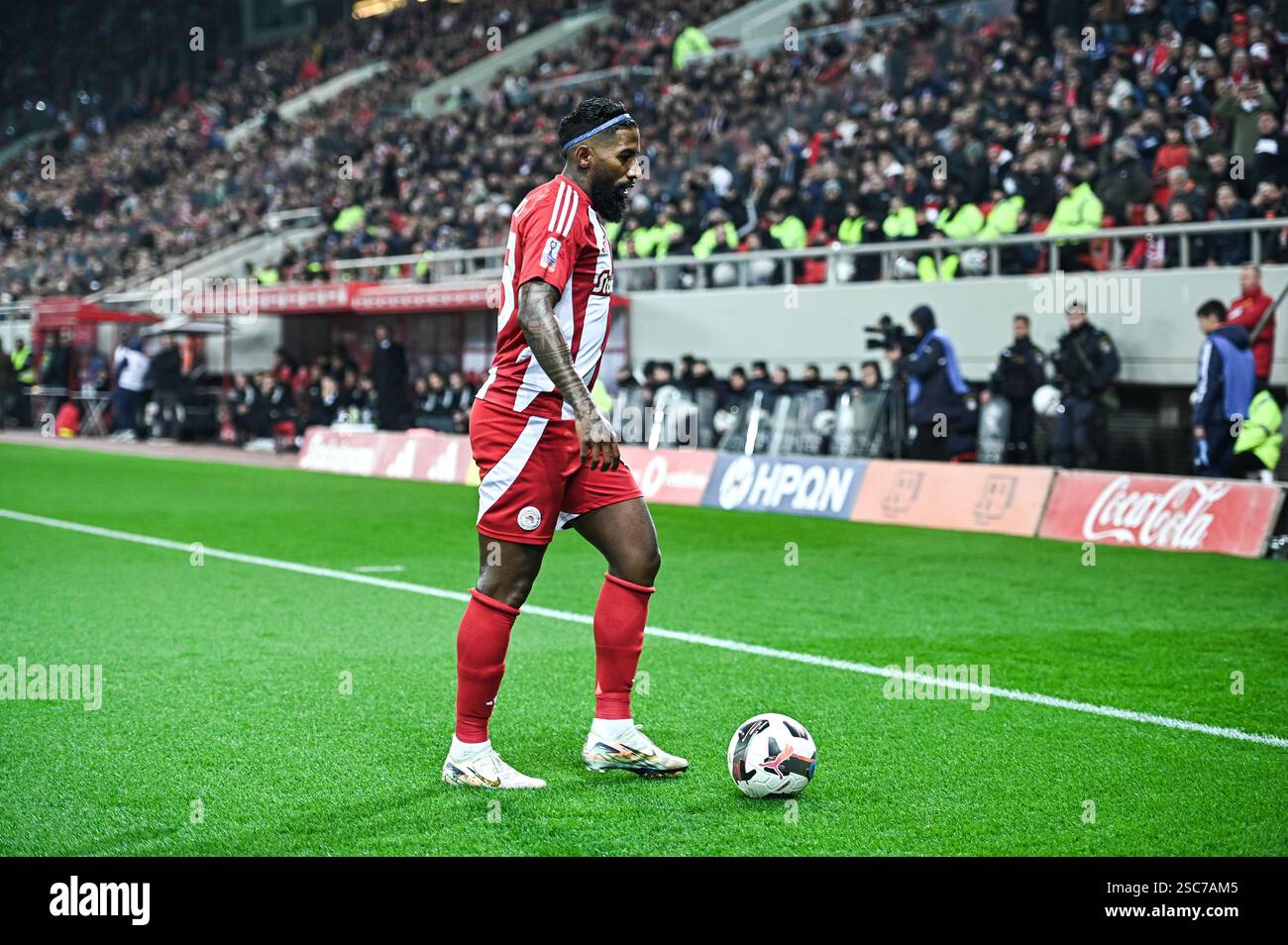 Piraeus, Greece. 05th Feb, 2025. 23 Rodinei of Olympiacos FC plays ...