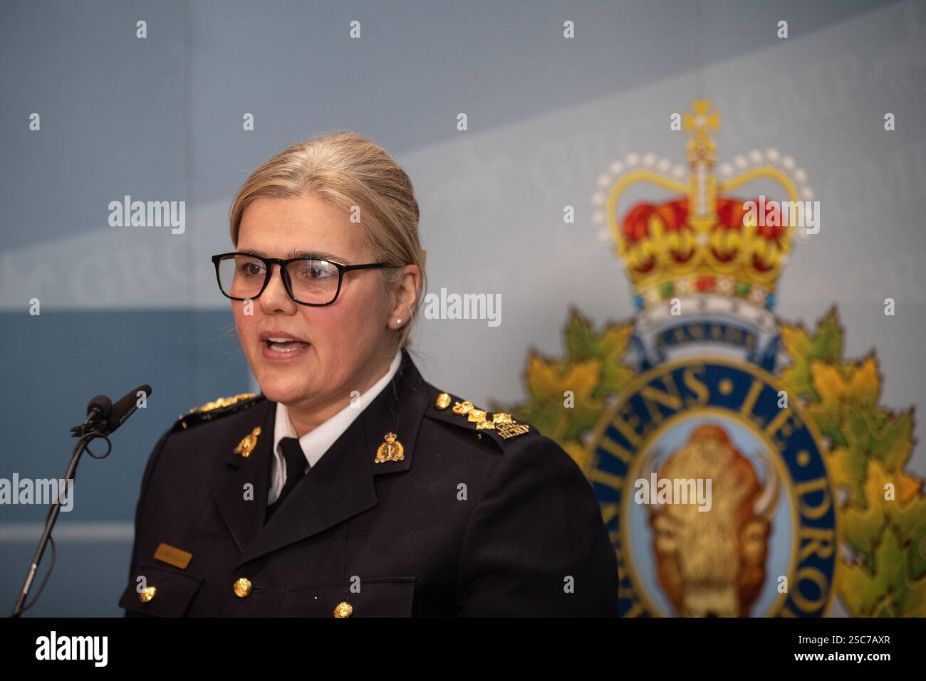 Edmonton, Canada. 05th Feb, 2025. Assistant Commissioner Lisa Moreland ...