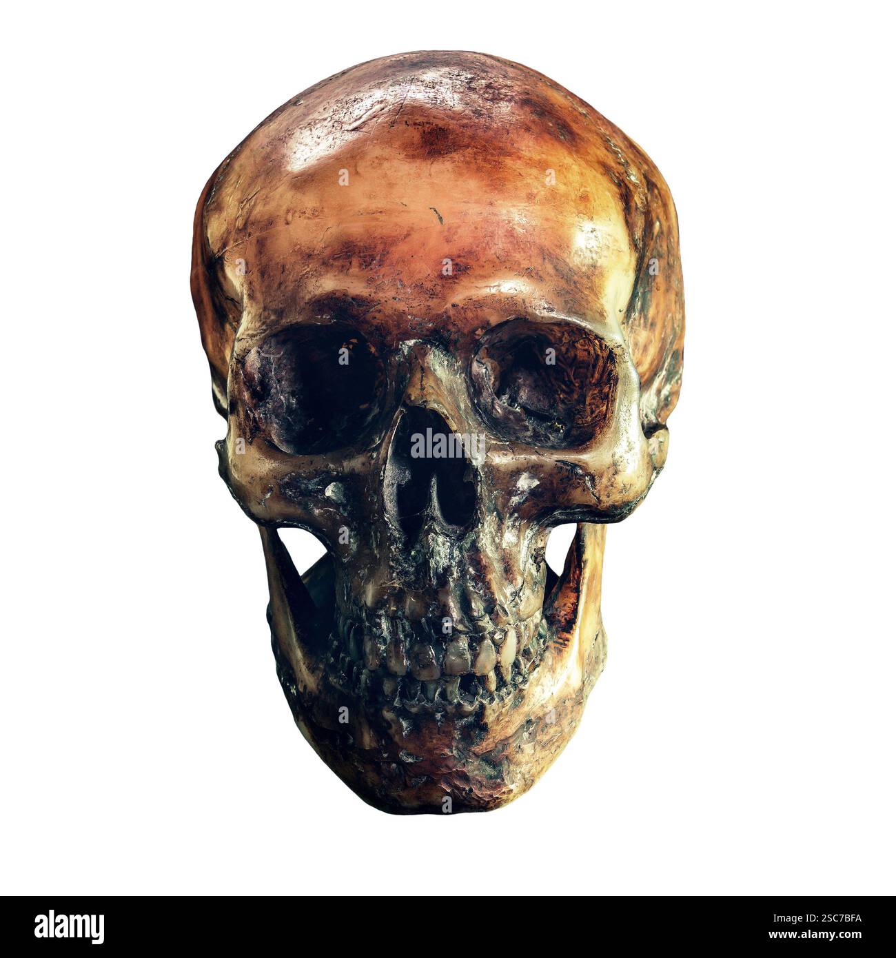 Human face on stone Cut Out Stock Images & Pictures - Alamy