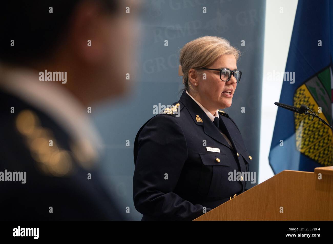 Edmonton, Canada. 05th Feb, 2025. Assistant Commissioner Lisa Moreland ...