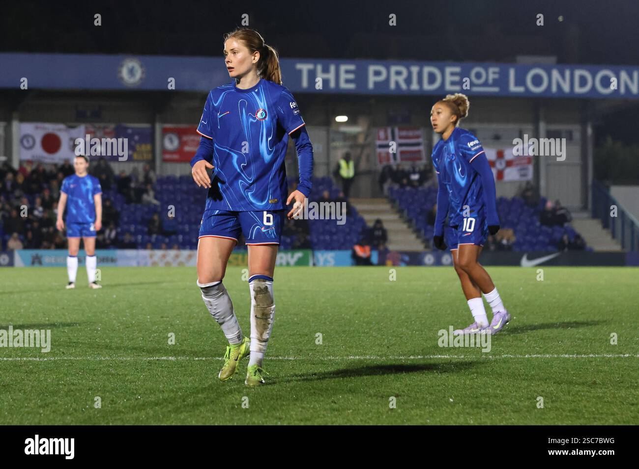 Sjoeke Nusken (6 Chelsea) during the Women's League Cup game between ...