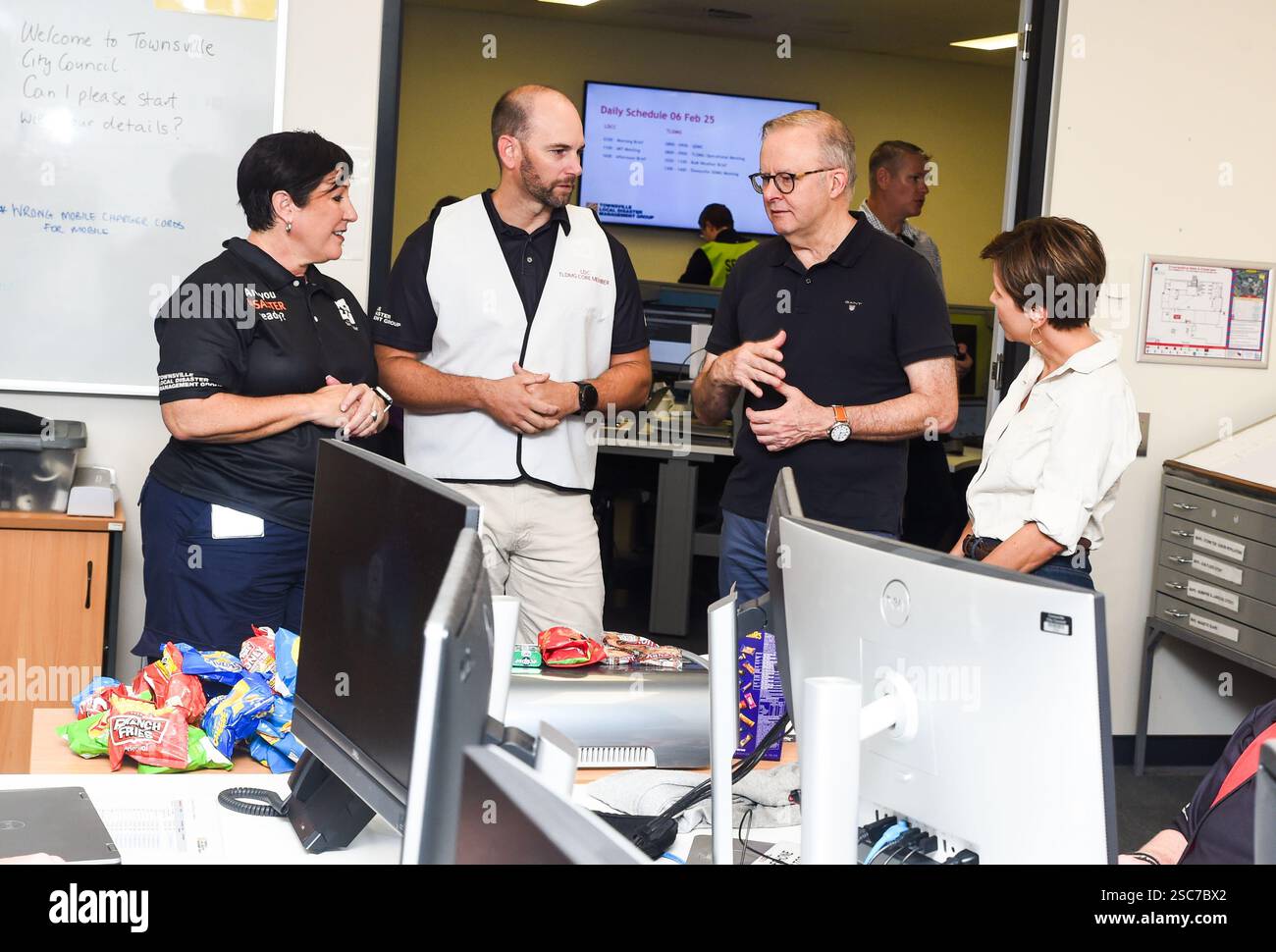 Townsville, Australia. 06th Feb, 2025. Prime Minister Anthony Albanese ...