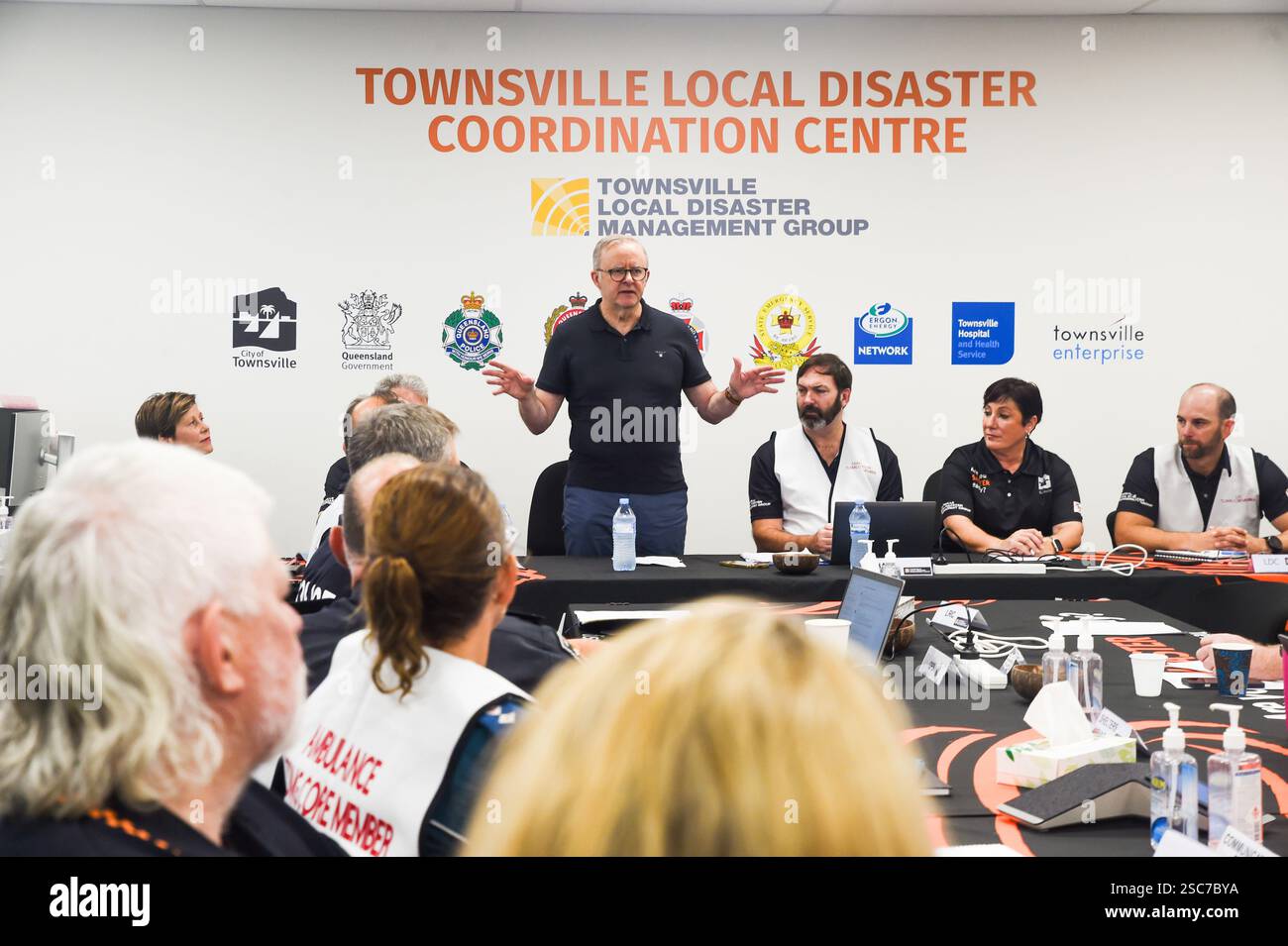 Prime Minister Anthony Albanese tours the Townsville Disaster ...