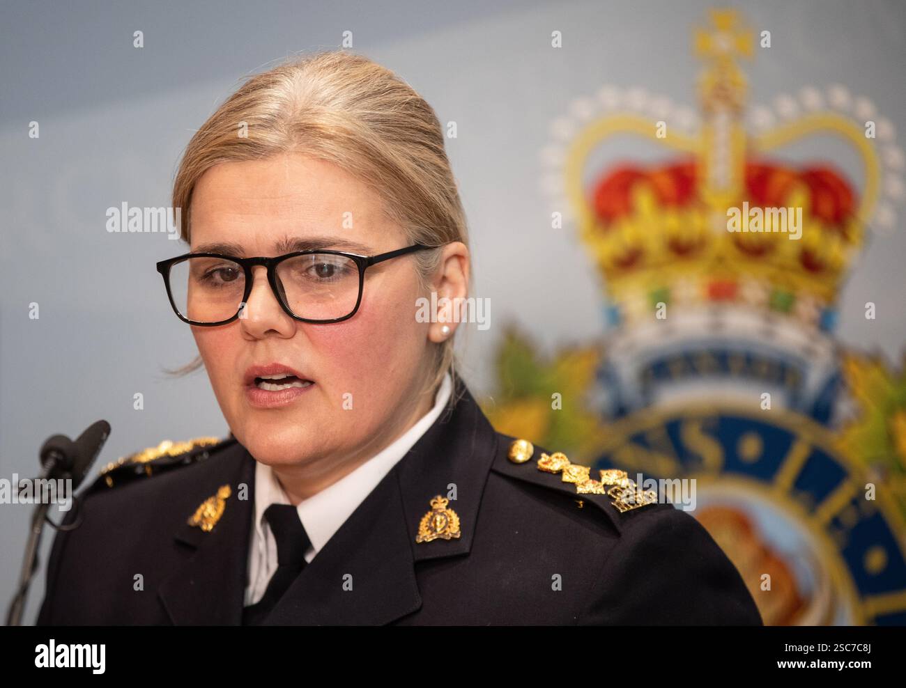 Edmonton, Canada. 05th Feb, 2025. Assistant Commissioner Lisa Moreland ...