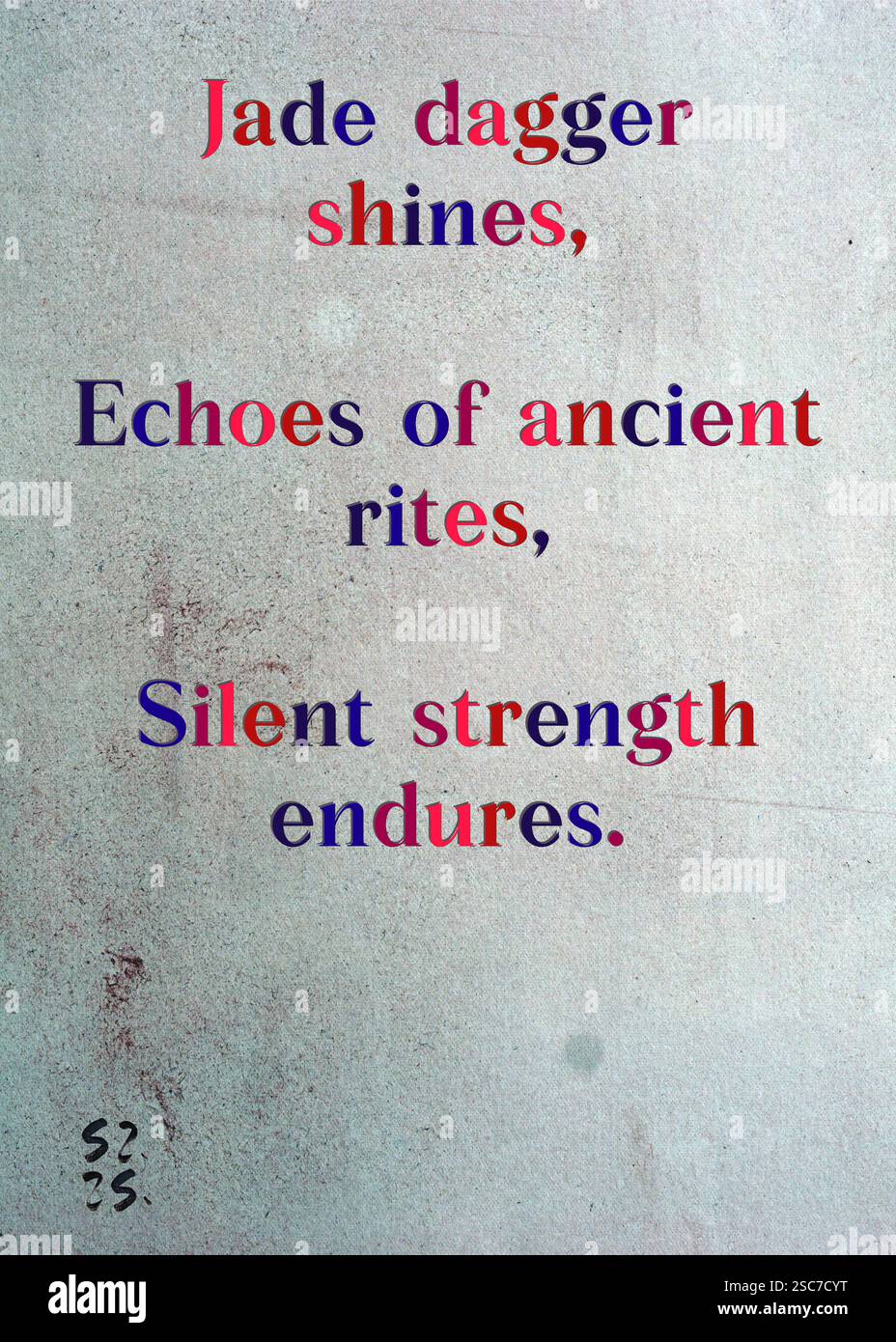 Jade dagger shines, Echoes of ancient rites, Silent strength endures ...