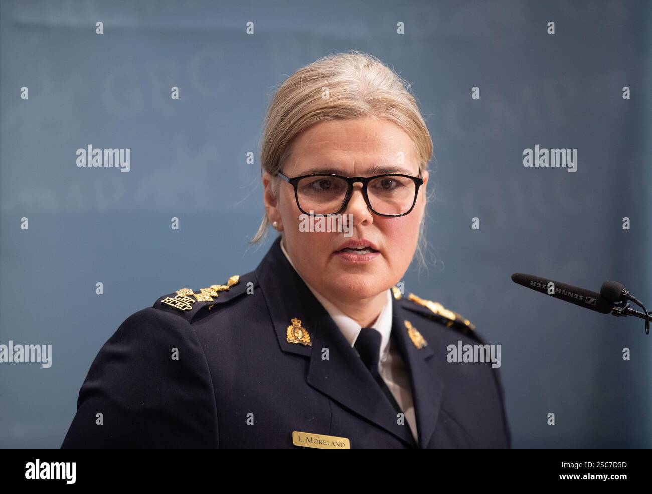 Edmonton, Canada. 05th Feb, 2025. Assistant Commissioner Lisa Moreland ...