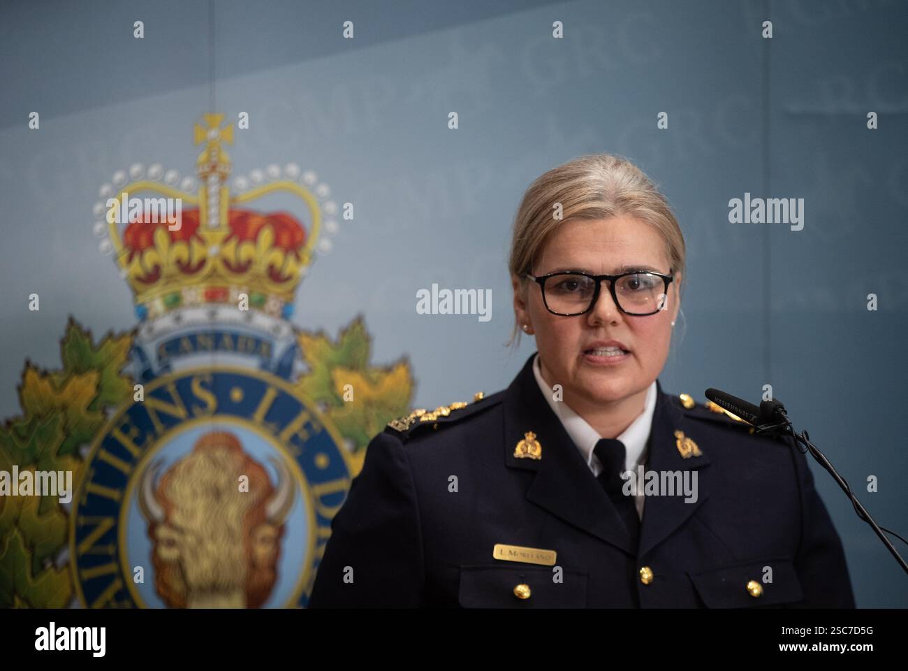 Edmonton, Canada. 05th Feb, 2025. Assistant Commissioner Lisa Moreland ...