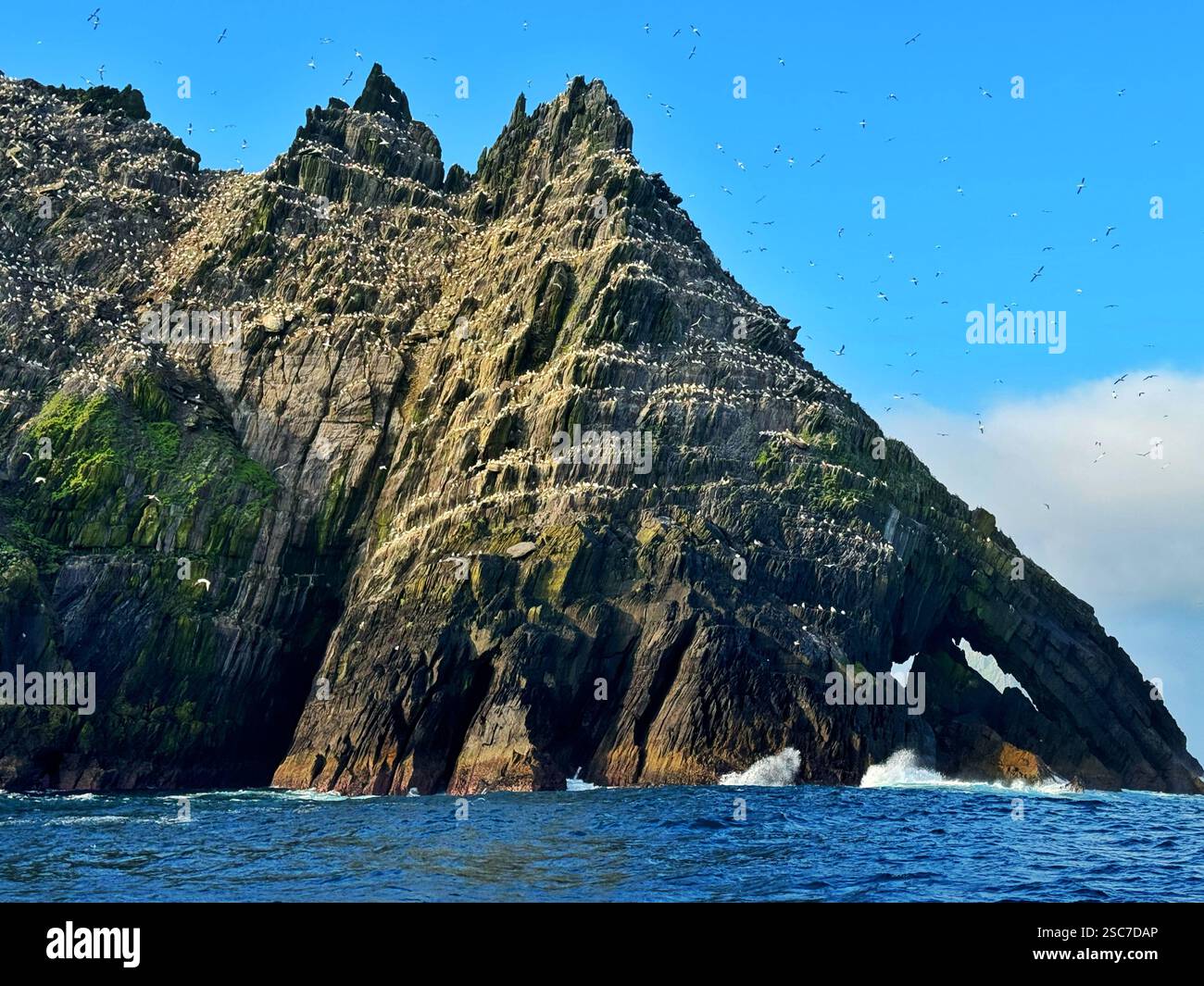 Little Skellig Island, County Kerry, Atlantic ocean, South West Ireland ...