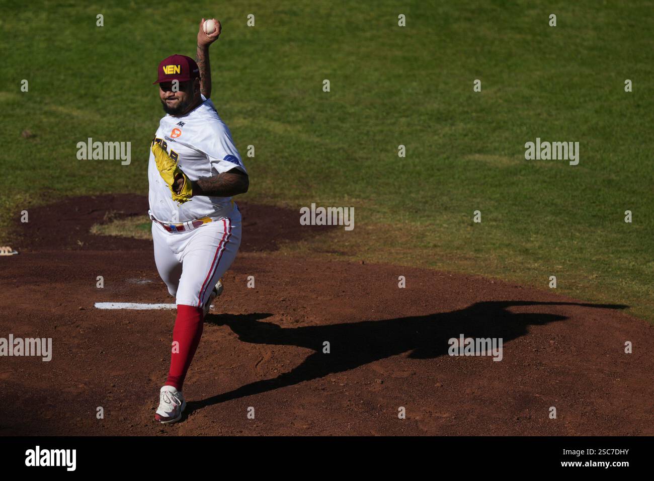 Venezuela's Max Castillo pitches against Dominican Republic's Socrates ...