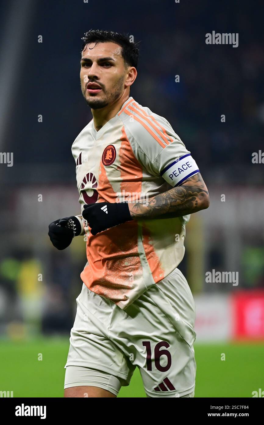 Roma's Argentinian midfielder #16 Leandro Paredes during the Italian ...