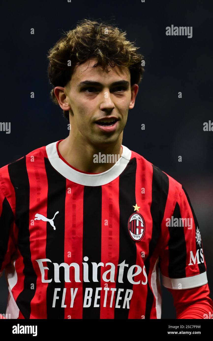 AC Milan's Portuguese forward #79 João Félix during the Italian Coppa ...