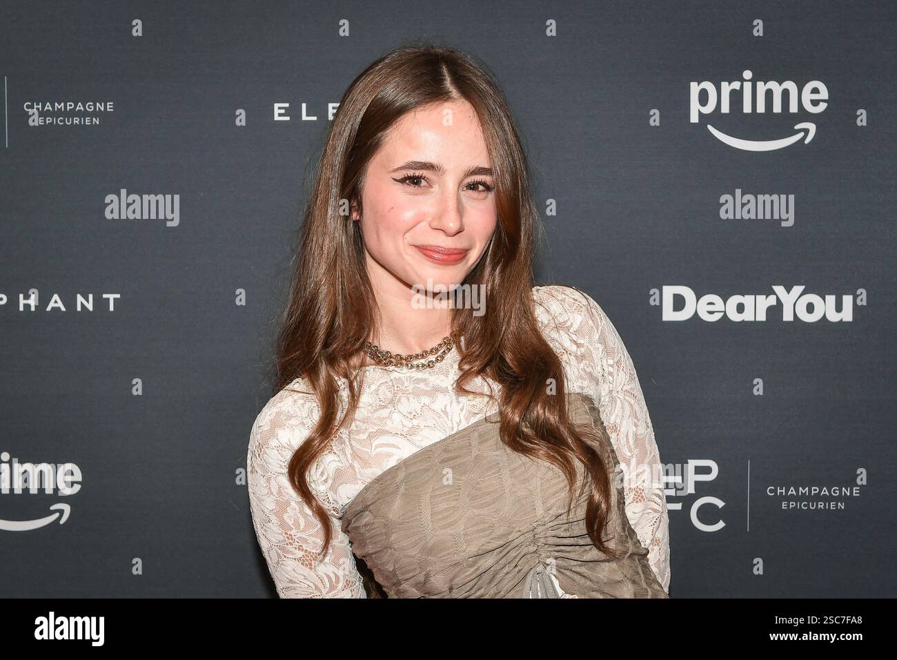 Paris, France. 05th Feb, 2025. French actress Carla Poquin poses for a ...